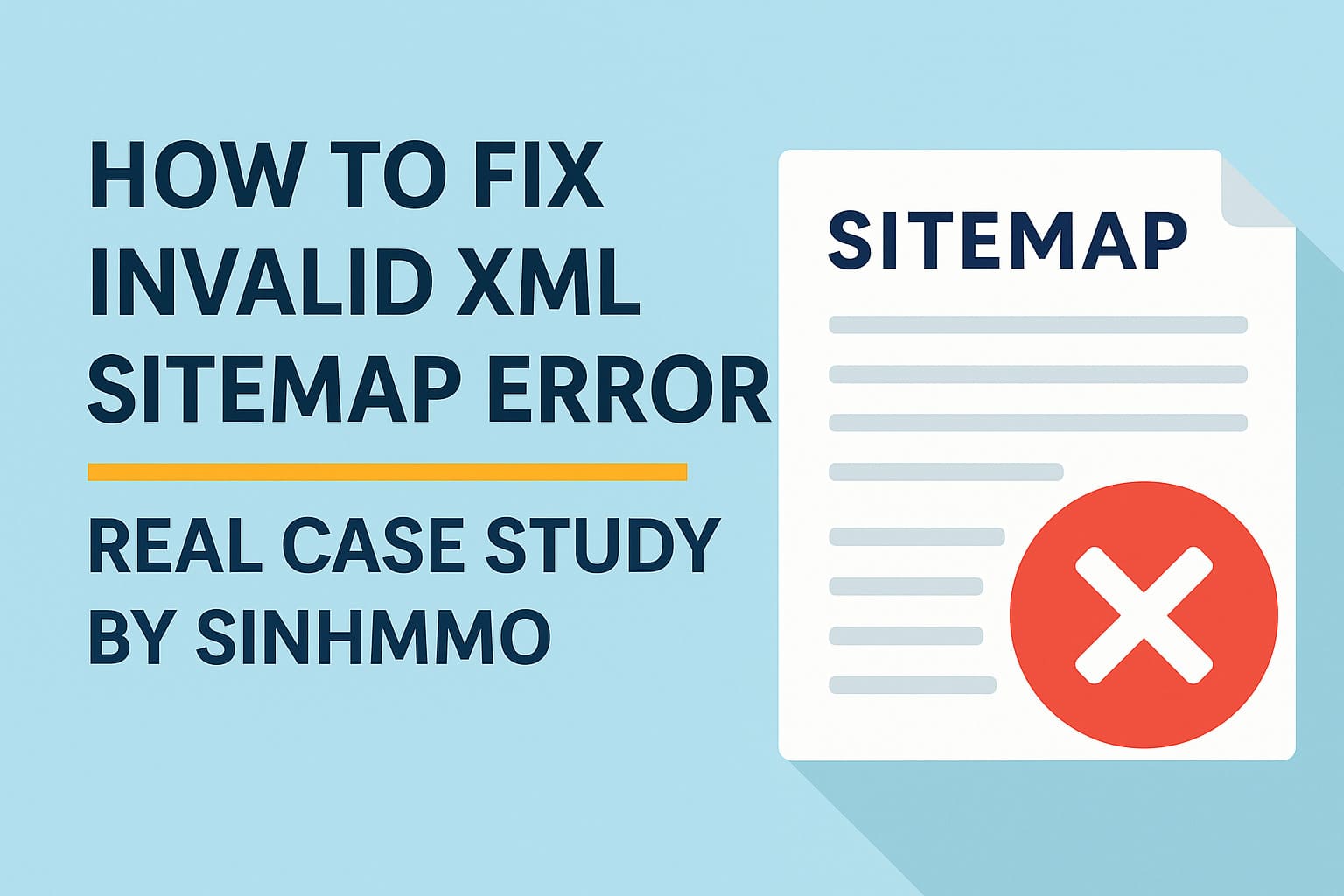 How to Fix Invalid XML Sitemap Error – Real Case Study